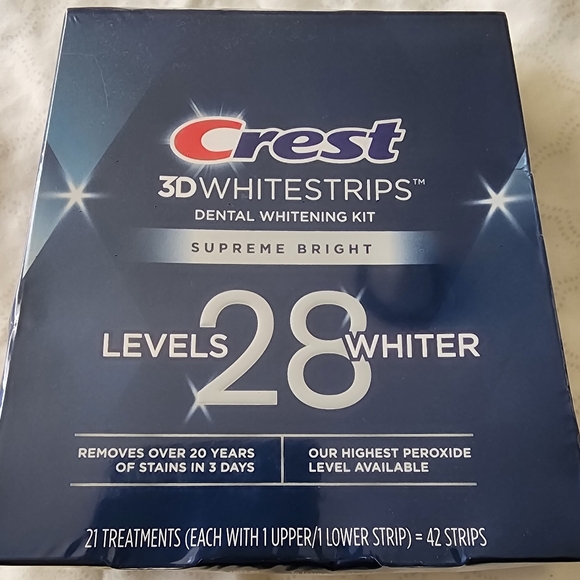 Other | Crest 3d White Strips Supreme Bright 28 Levels Whiter 42 Strips ...